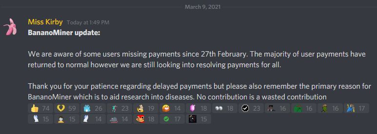 Update #3 on the folding payment situation from the devs | Scrolller