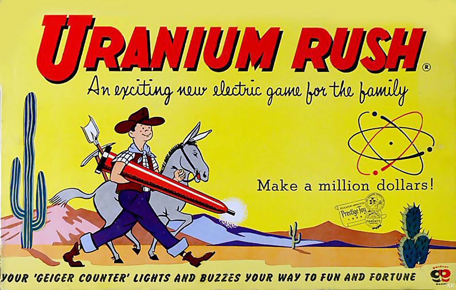 Uranium Rush electric board game, 1955 | Scrolller