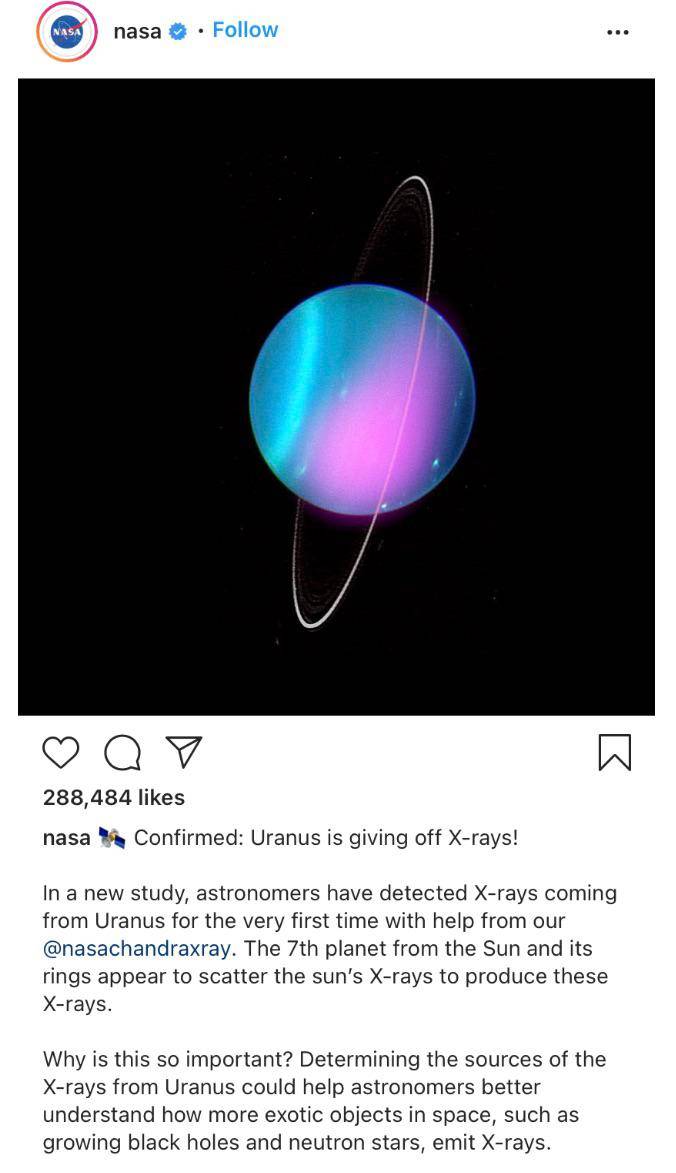 Uranus giving off X-rays! | Scrolller