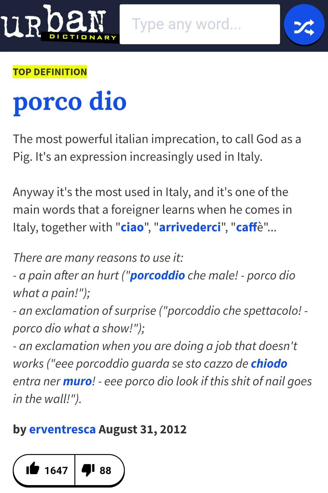 Urban dictionary ma che cazzo fai | Scrolller