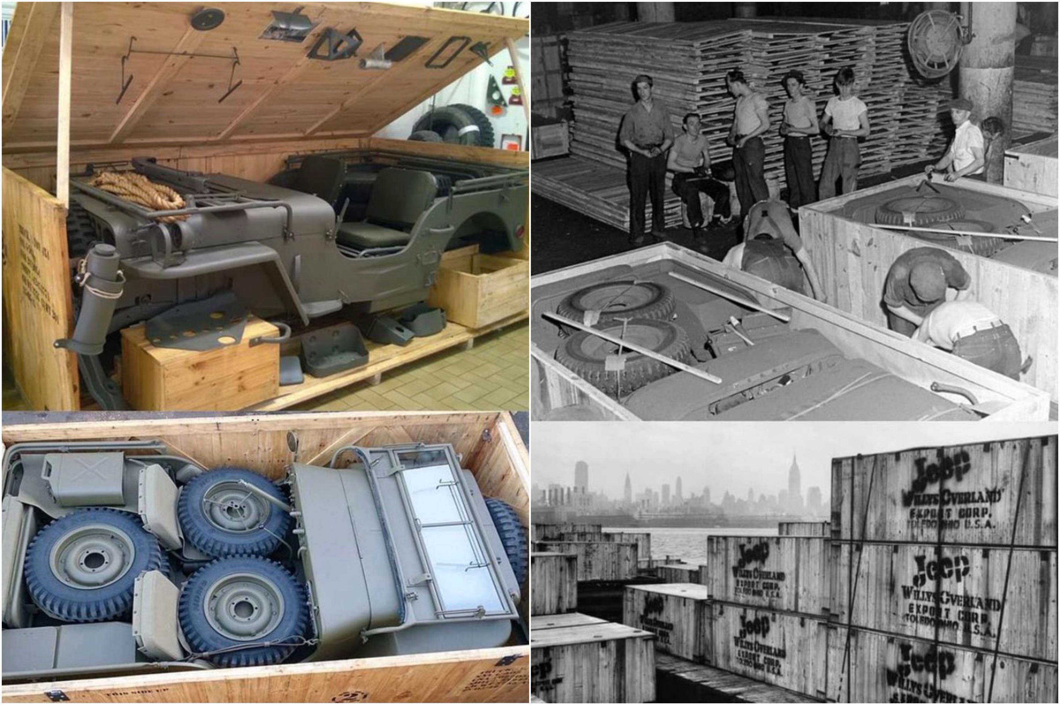 US Military Jeep shipping during WWII | Scrolller