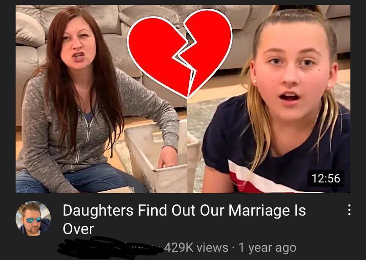 Using real reaction of divorce for views | Scrolller