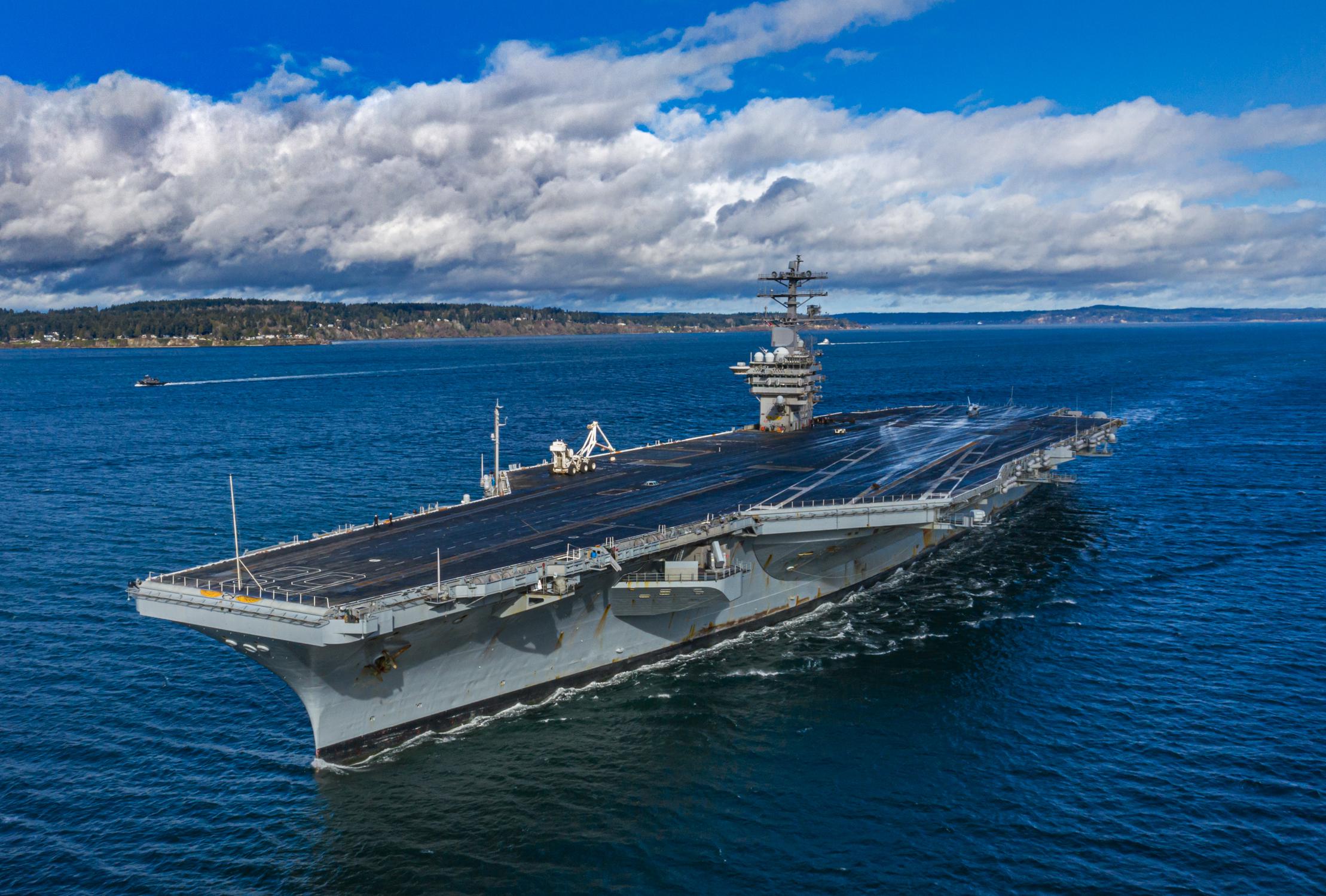 USS Nimitz only a few miles from home after a record 321-day deployment | Scrolller