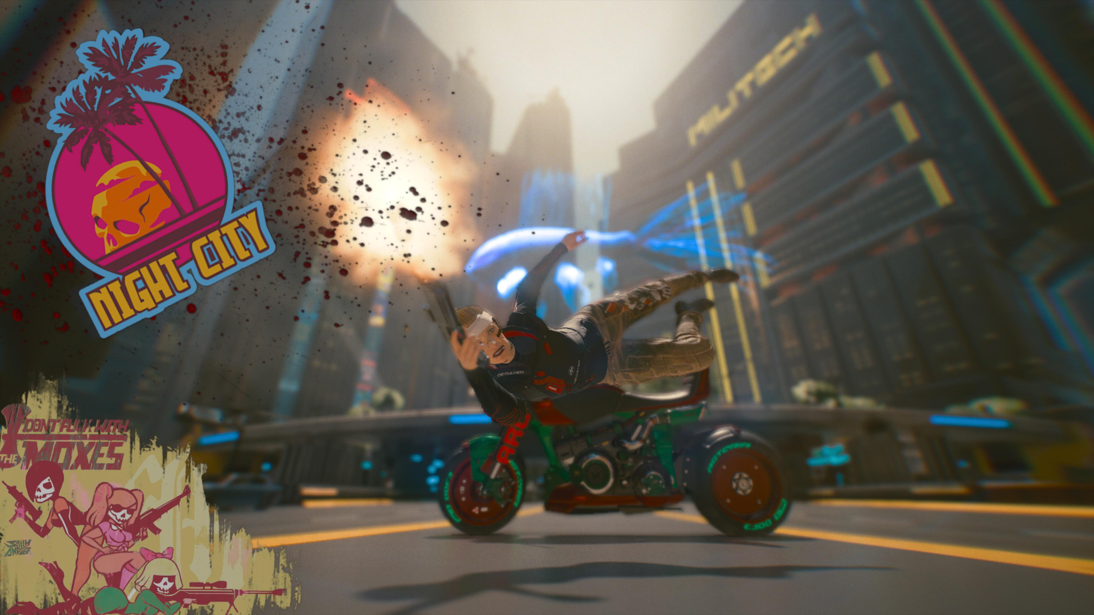 V in action! Welcome to Night City! | Scrolller