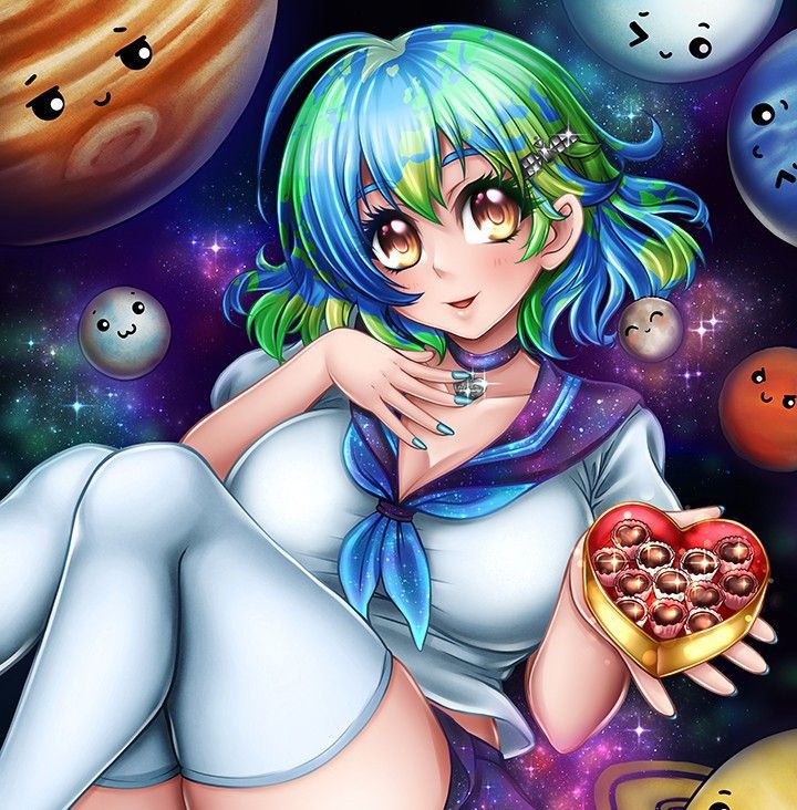 Valentine's Day Earth Chan | Scrolller