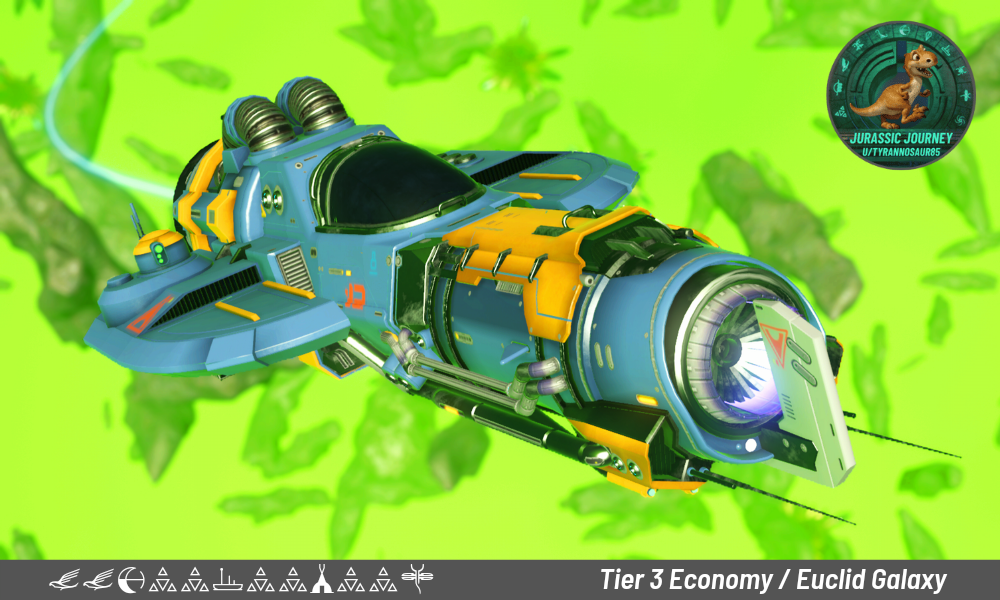 Vault-Tec ☢️ Blue & Yellow Wingless Droid Barrel Fighter. | Scrolller