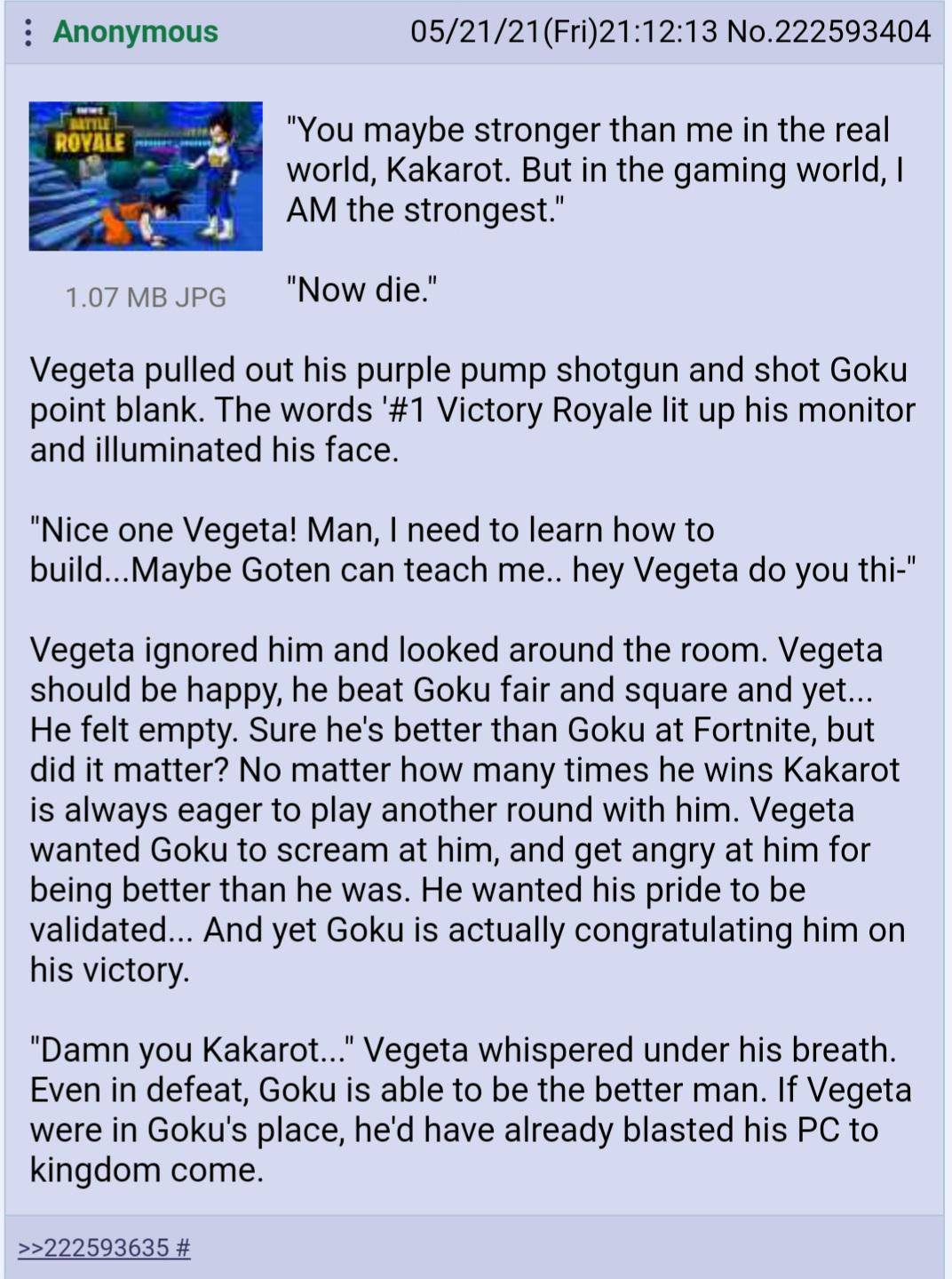 Vegeta proud prince of the gamers | Scrolller