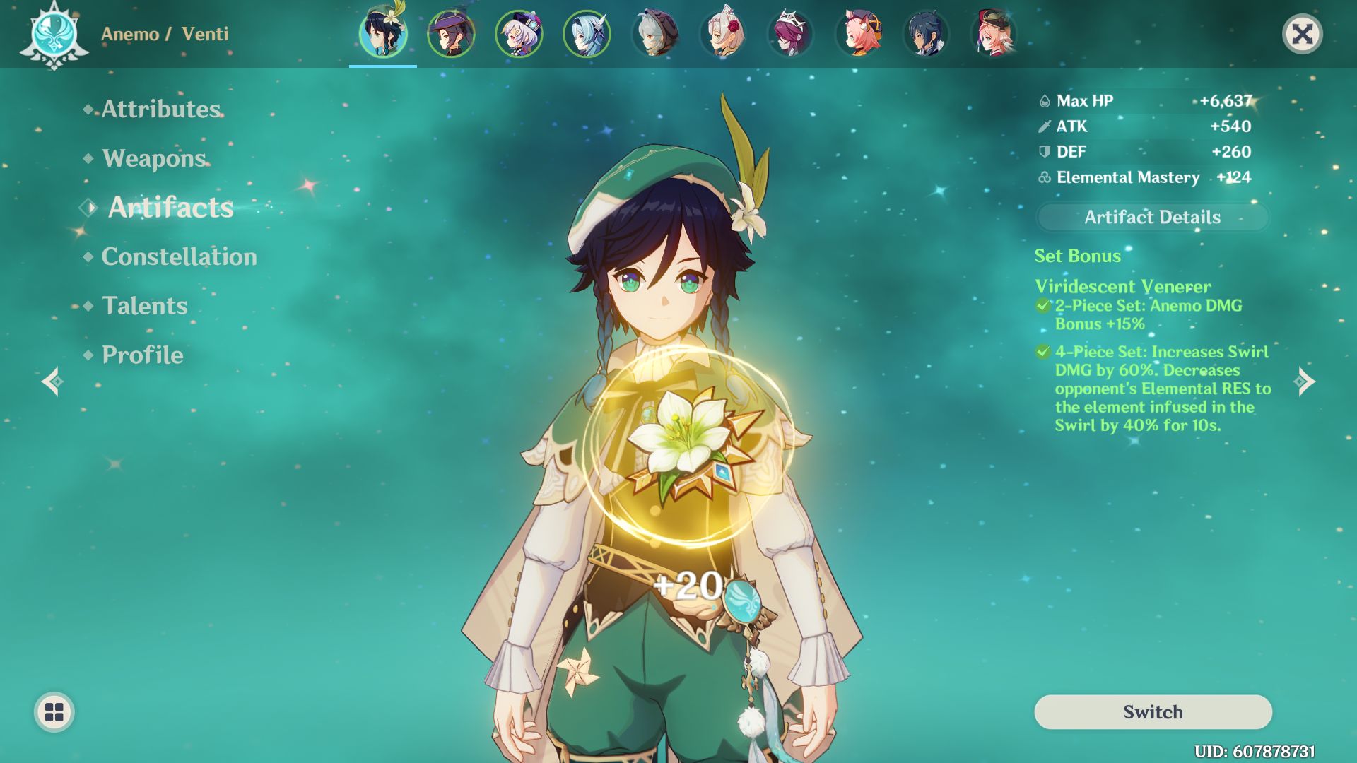 Venti presents you a single artifact | Scrolller