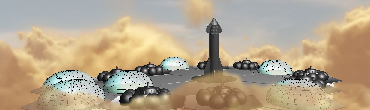 Venus cloud outpost - simple render. | Scrolller