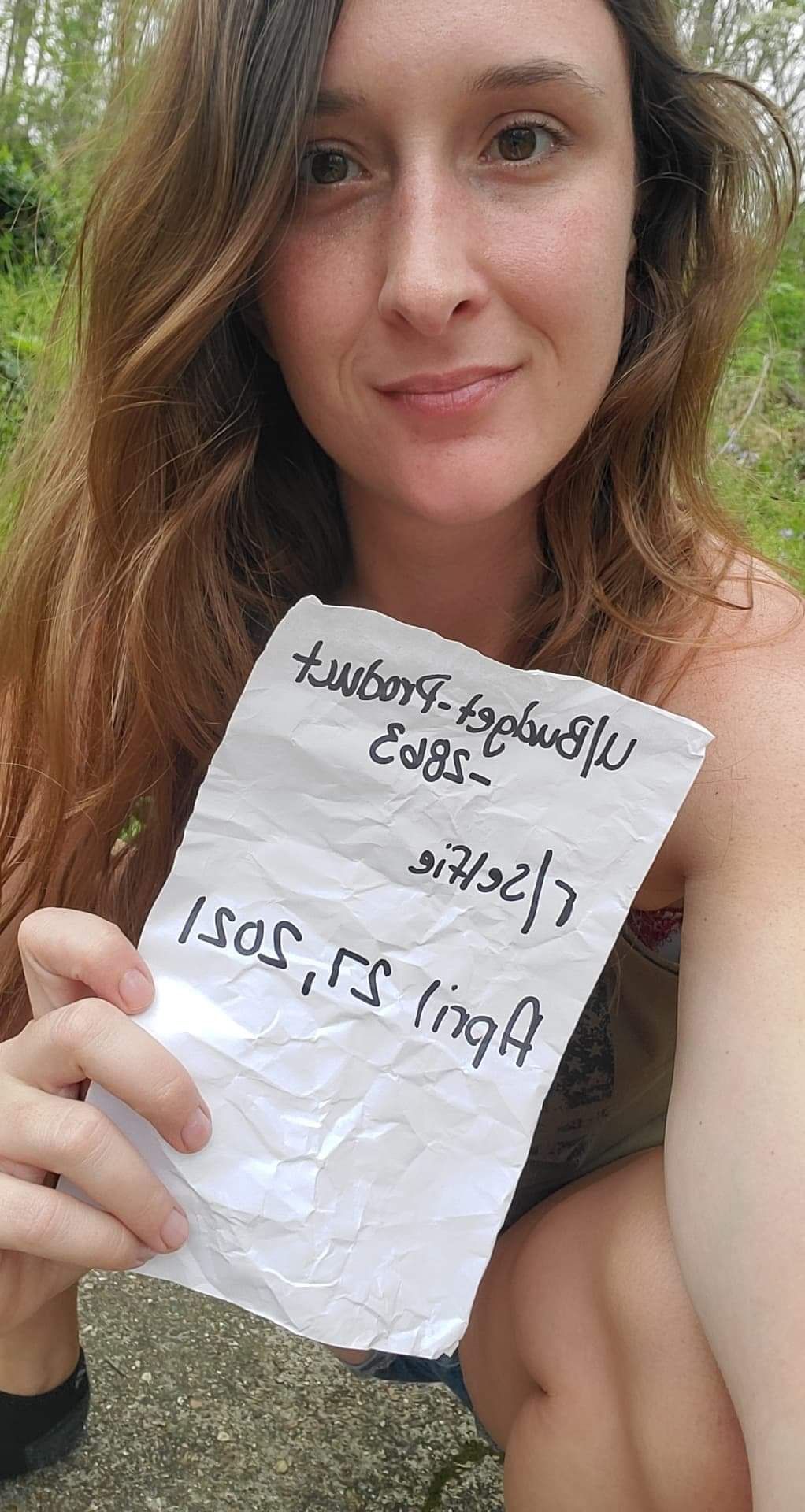 Verification photo. Age 28 | Scrolller
