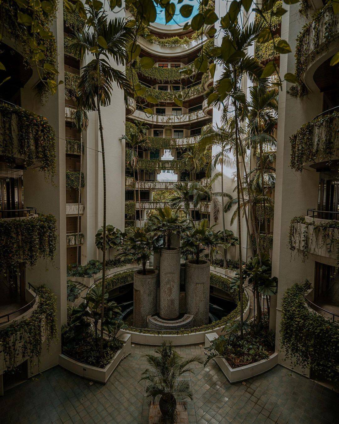 Vertical forest inside a building in Singapore. | Scrolller