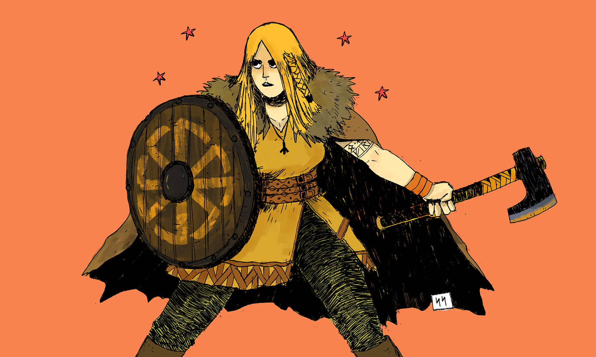 Viking Warrior Linka by Santiago London | Scrolller