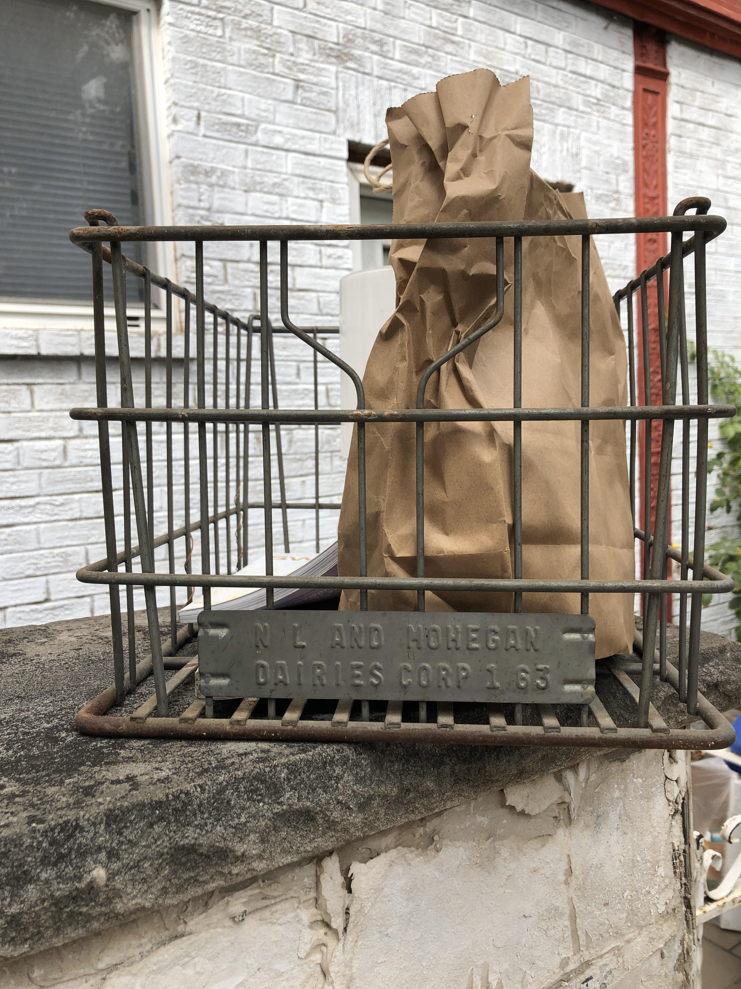 vintage steel milk crate street find! | Scrolller