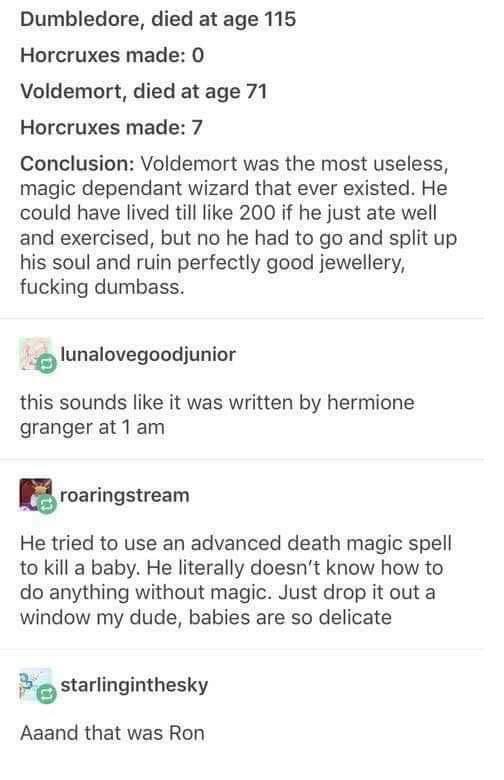 Voldemort is a bad wizard | Scrolller