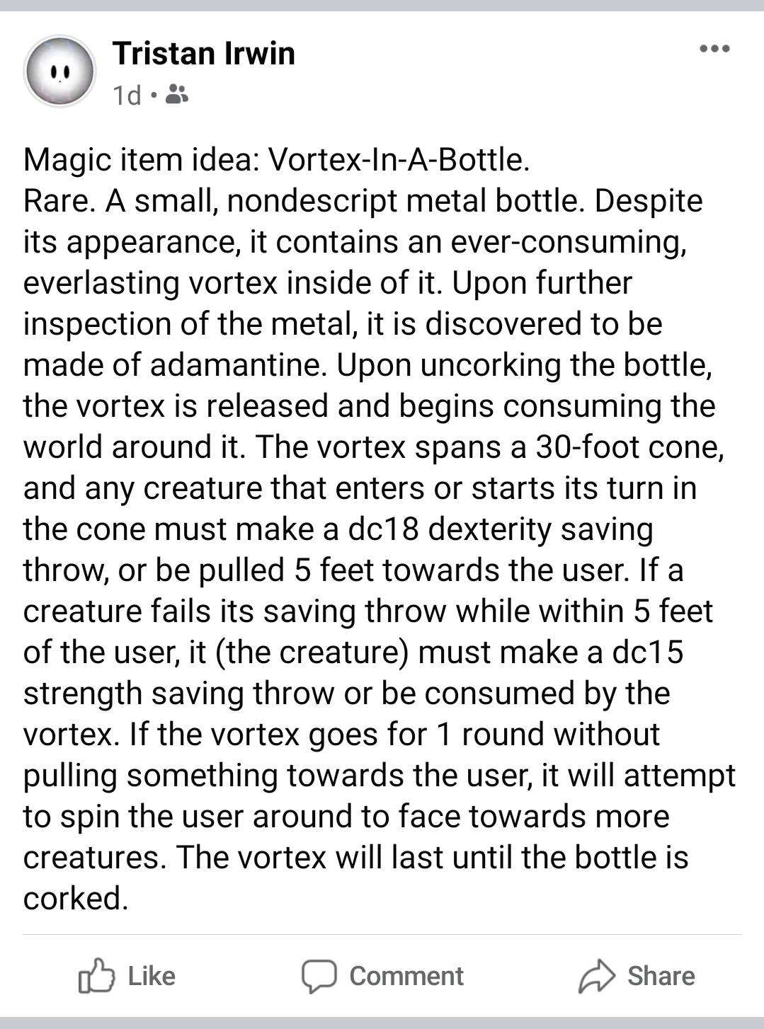Vortex-in-a-bottle. Balance? | Scrolller