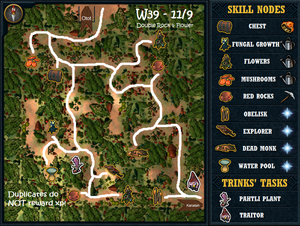 W39 Map - 11/9 Double Rock & Flower | Scrolller