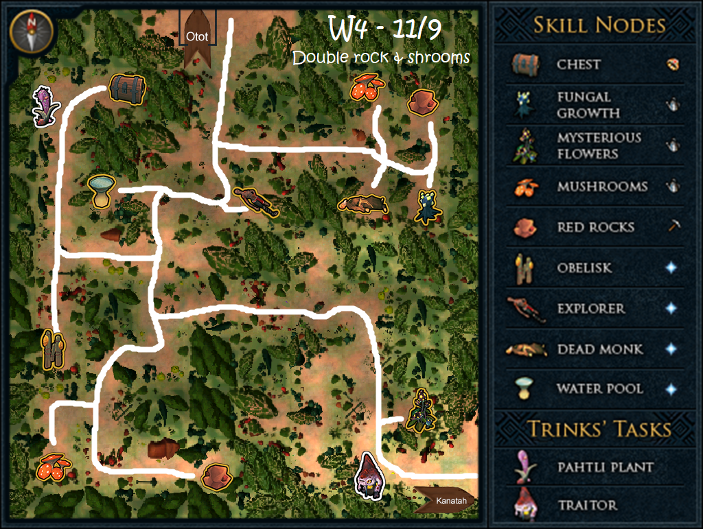 W4 Map - 11/9 Double rock & shrooms | Scrolller