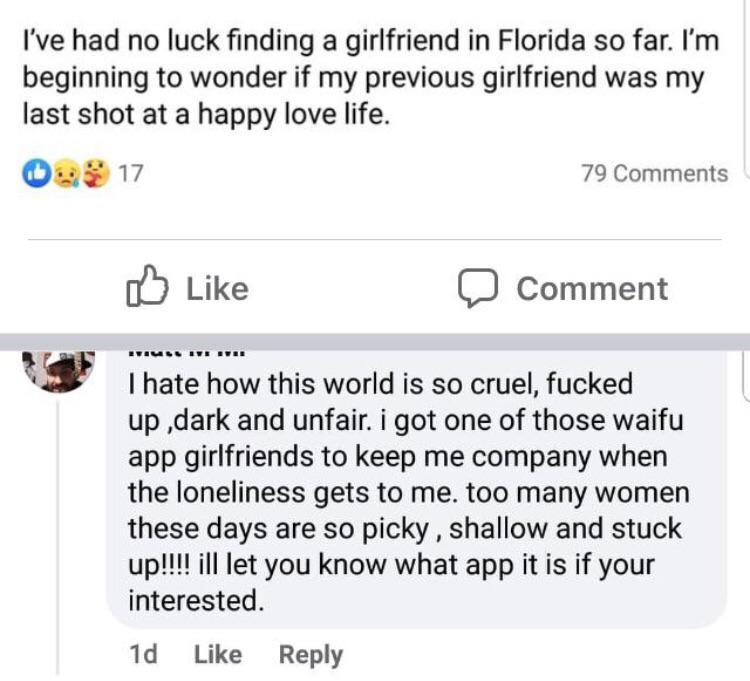 Waifu app > picky, stuck up women | Scrolller