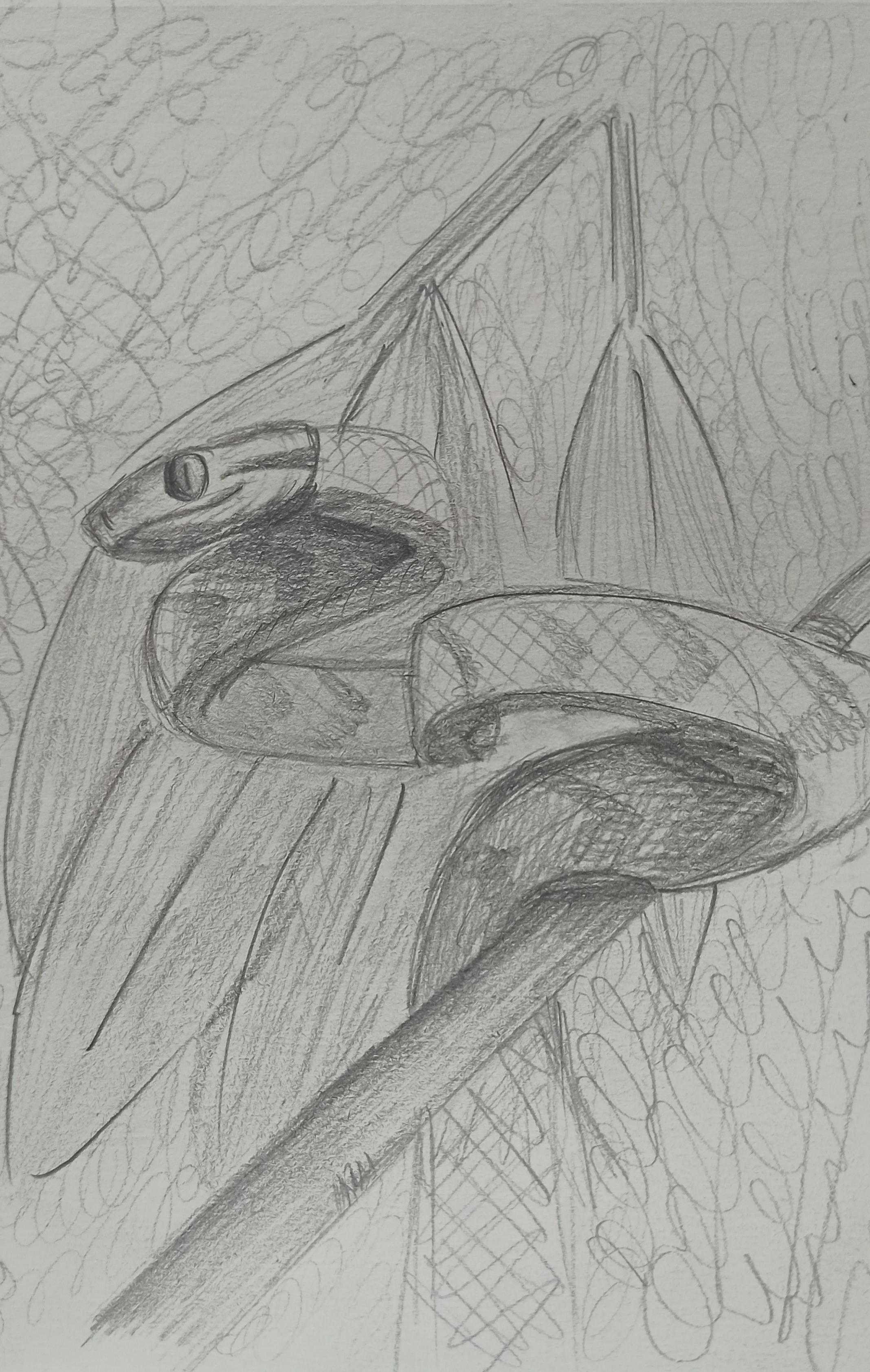 Waiting, Me, Graphite, 2021 | Scrolller