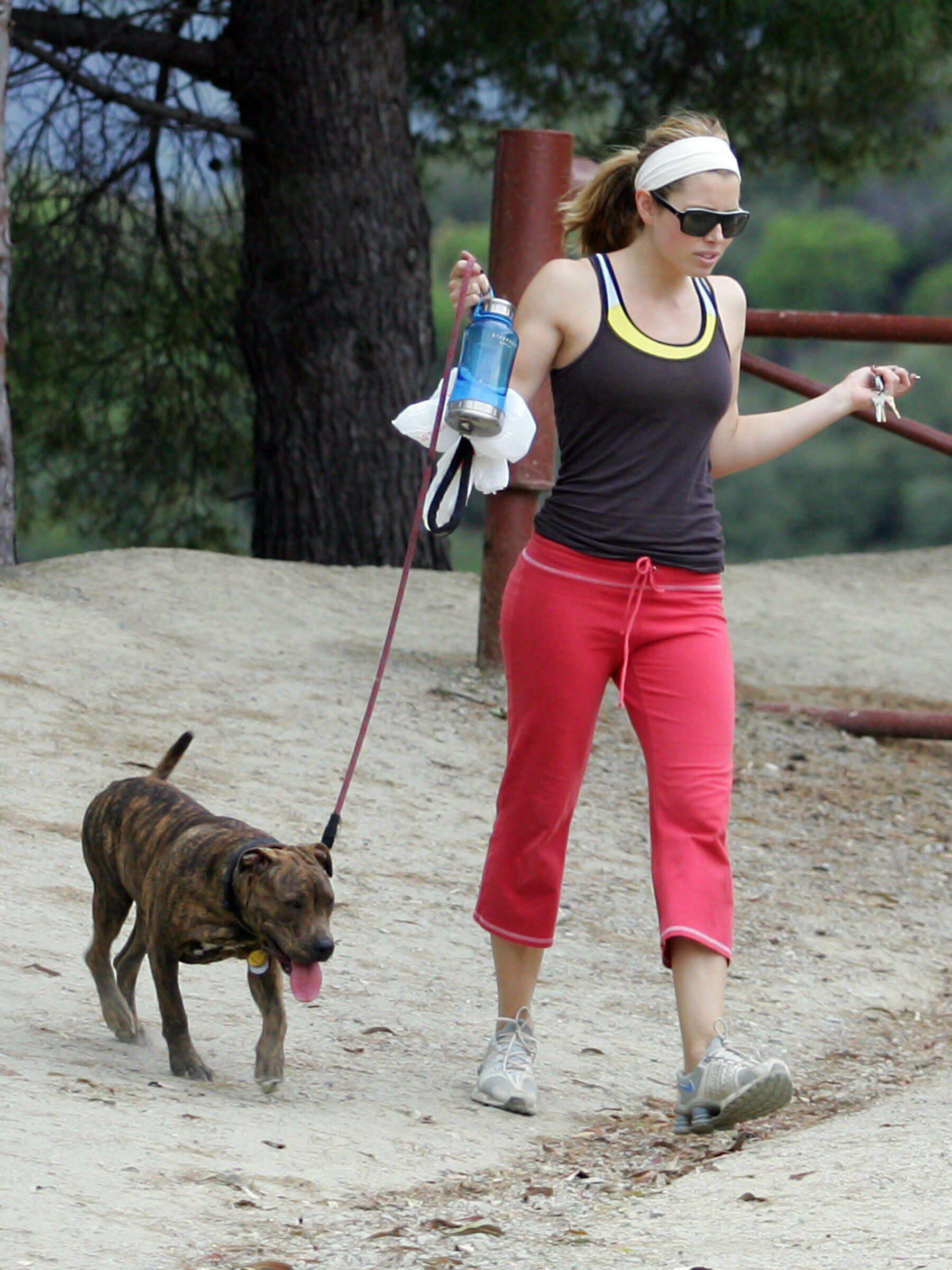 Walking her dog | Scrolller