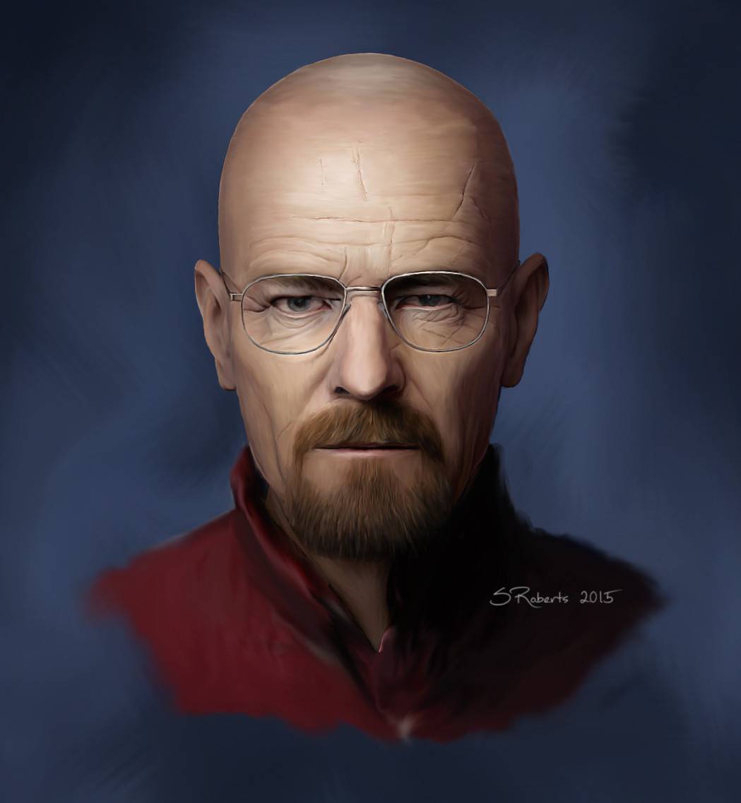 Walter White Digital Portrait. | Scrolller