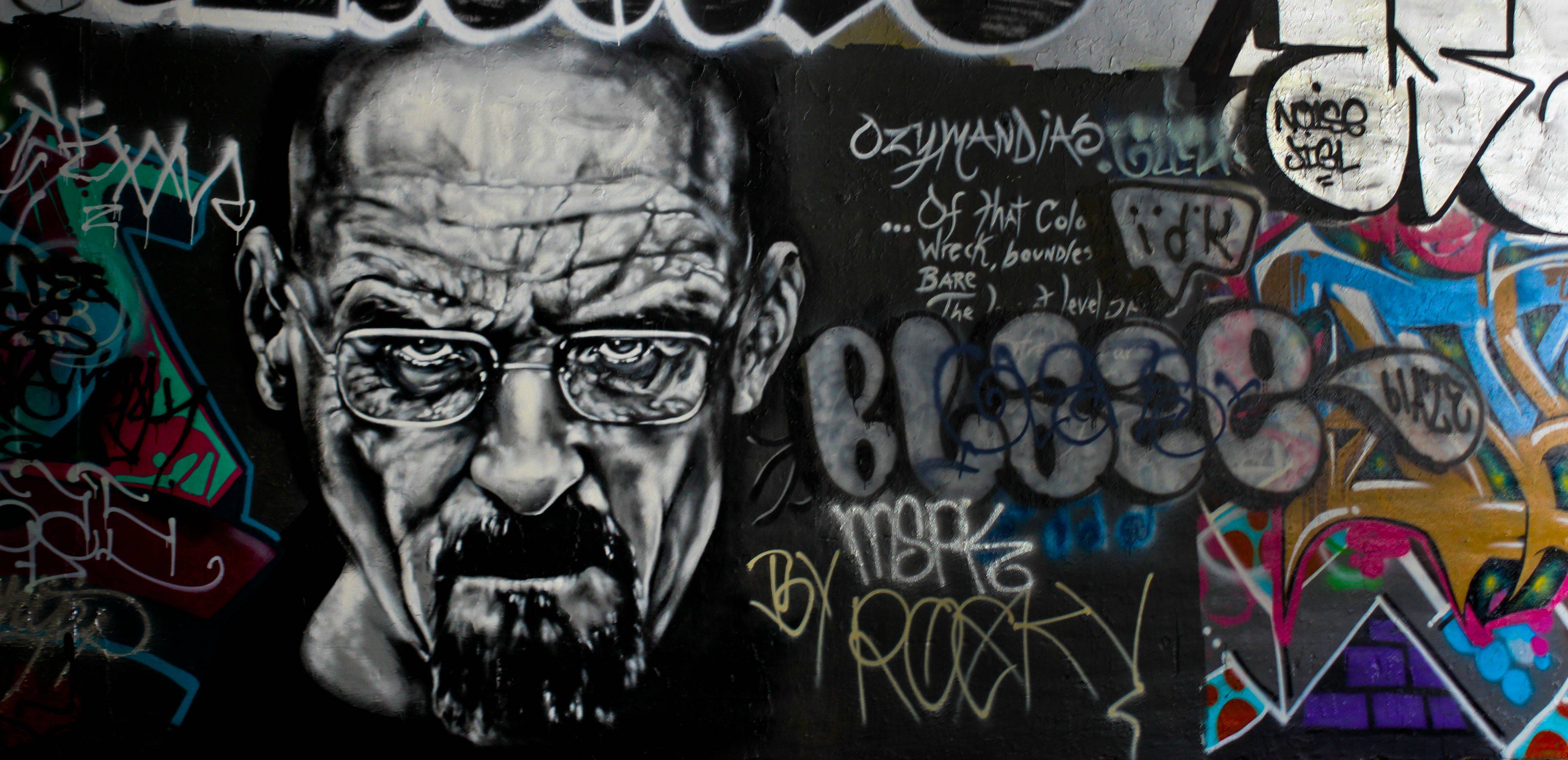 Walter White Graffiti - Tacoma, Washington | Scrolller