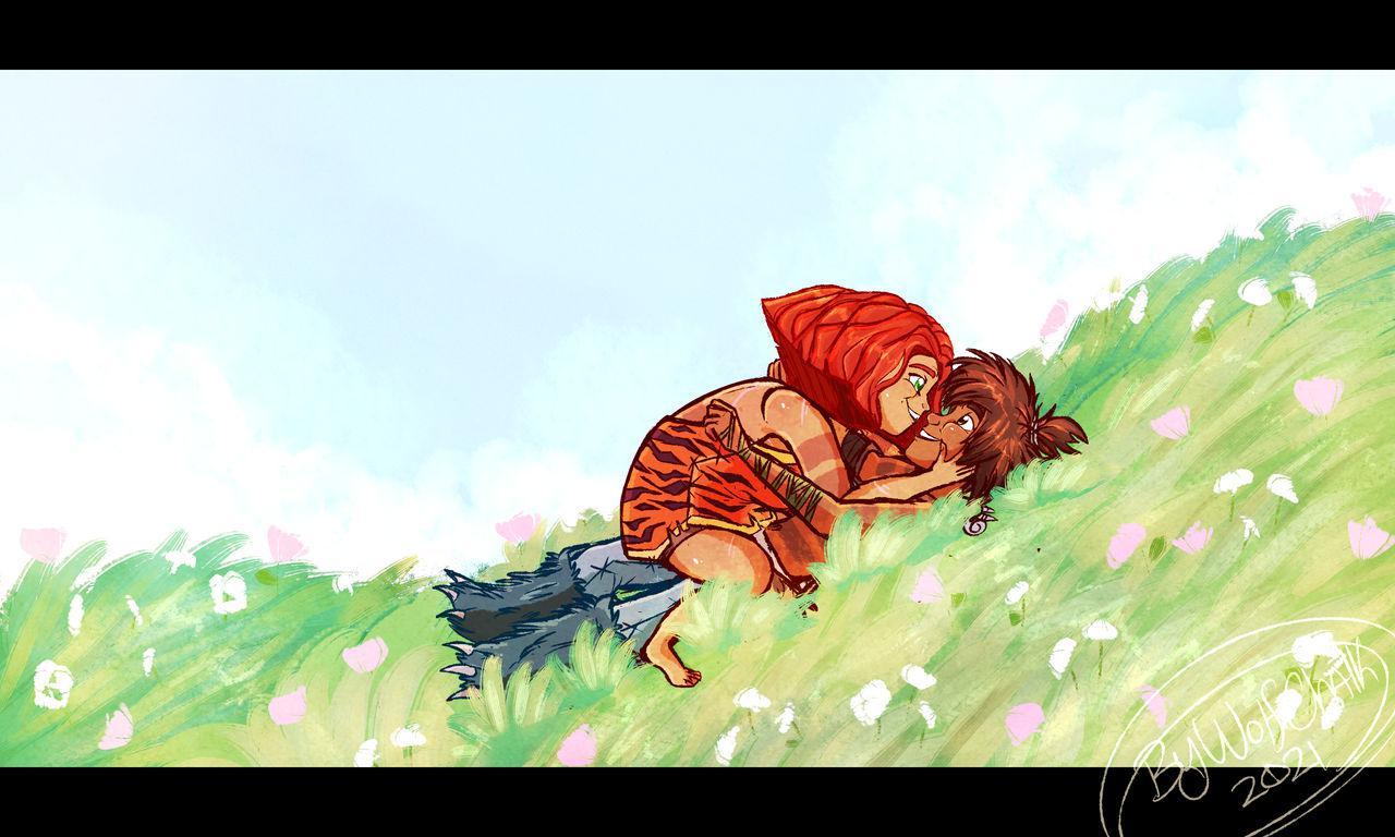 Wanted to try a more complex pose for once ~ and no there's nothing lewd here, they're having a ...