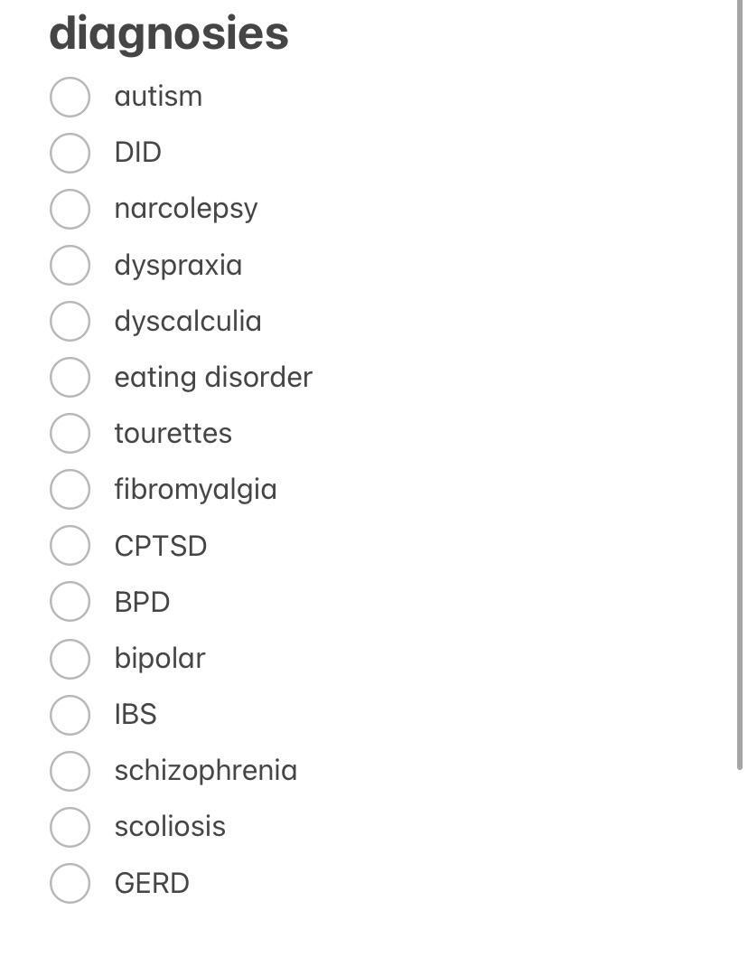 Was scrolling through a popular DID twitter account and made a list of ... Was scrolling through a popular DID twitter account and made a list of ...
