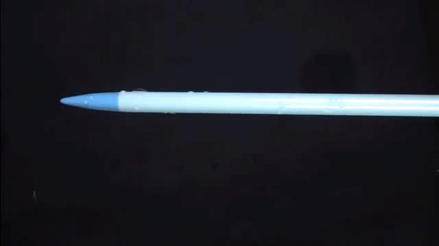 Water droplet orbiting needle in zero gravity (x-post /r/gifs) | Scrolller