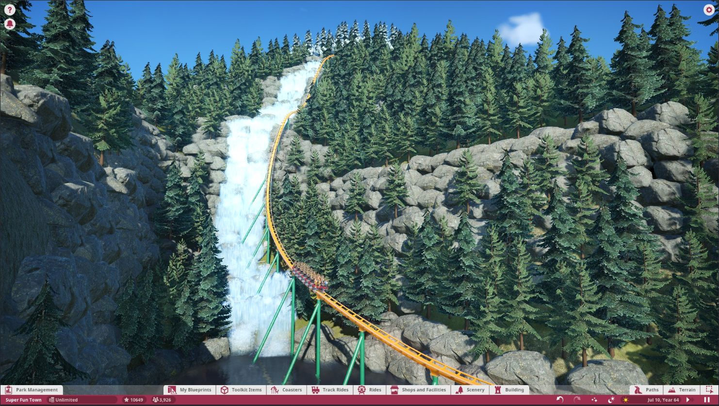 Waterfall coaster | Scrolller