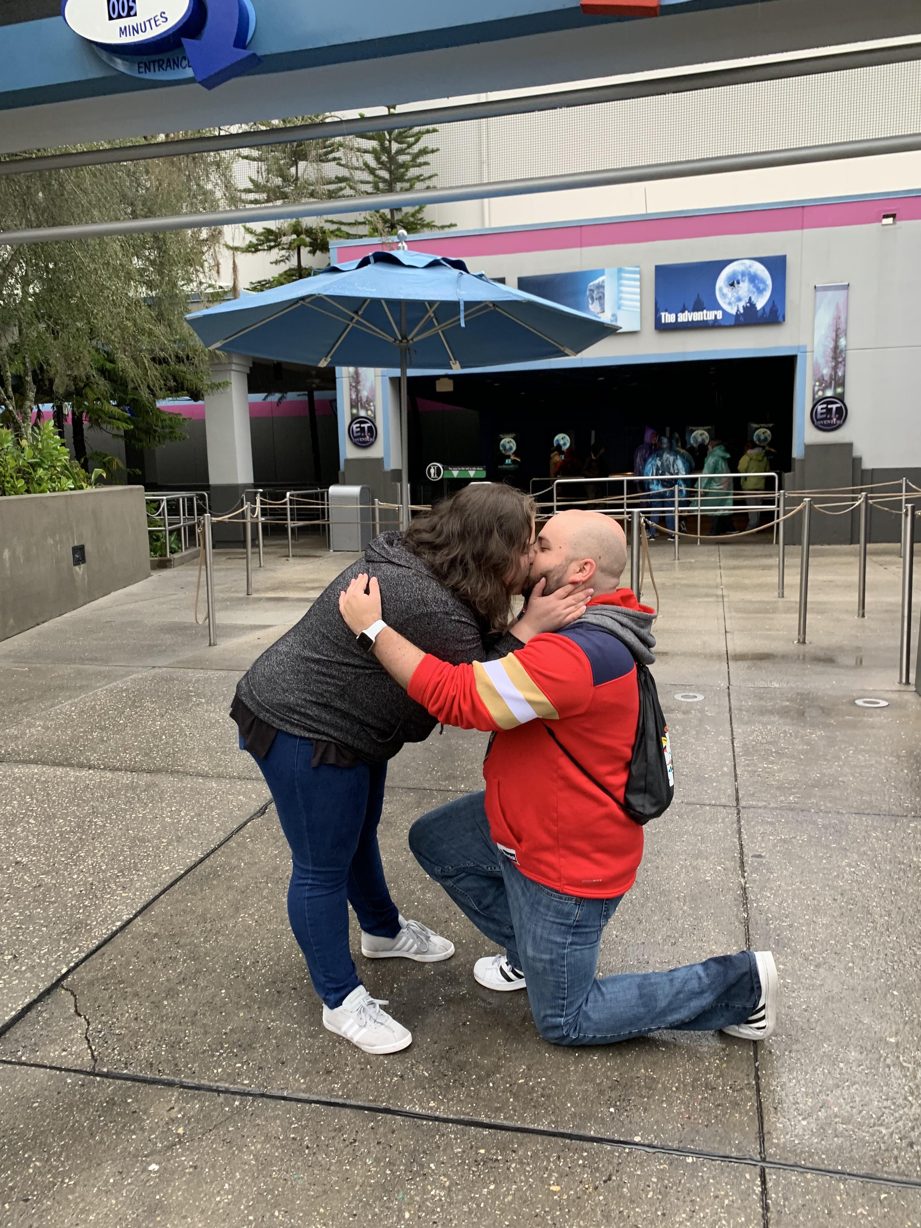 We got engaged today in front of our favorite ride!! | Scrolller