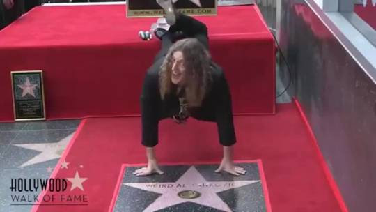 Its official! Cal Poly alumni Weird Al has gotten his star on the Walk of Fame! | Scrolller