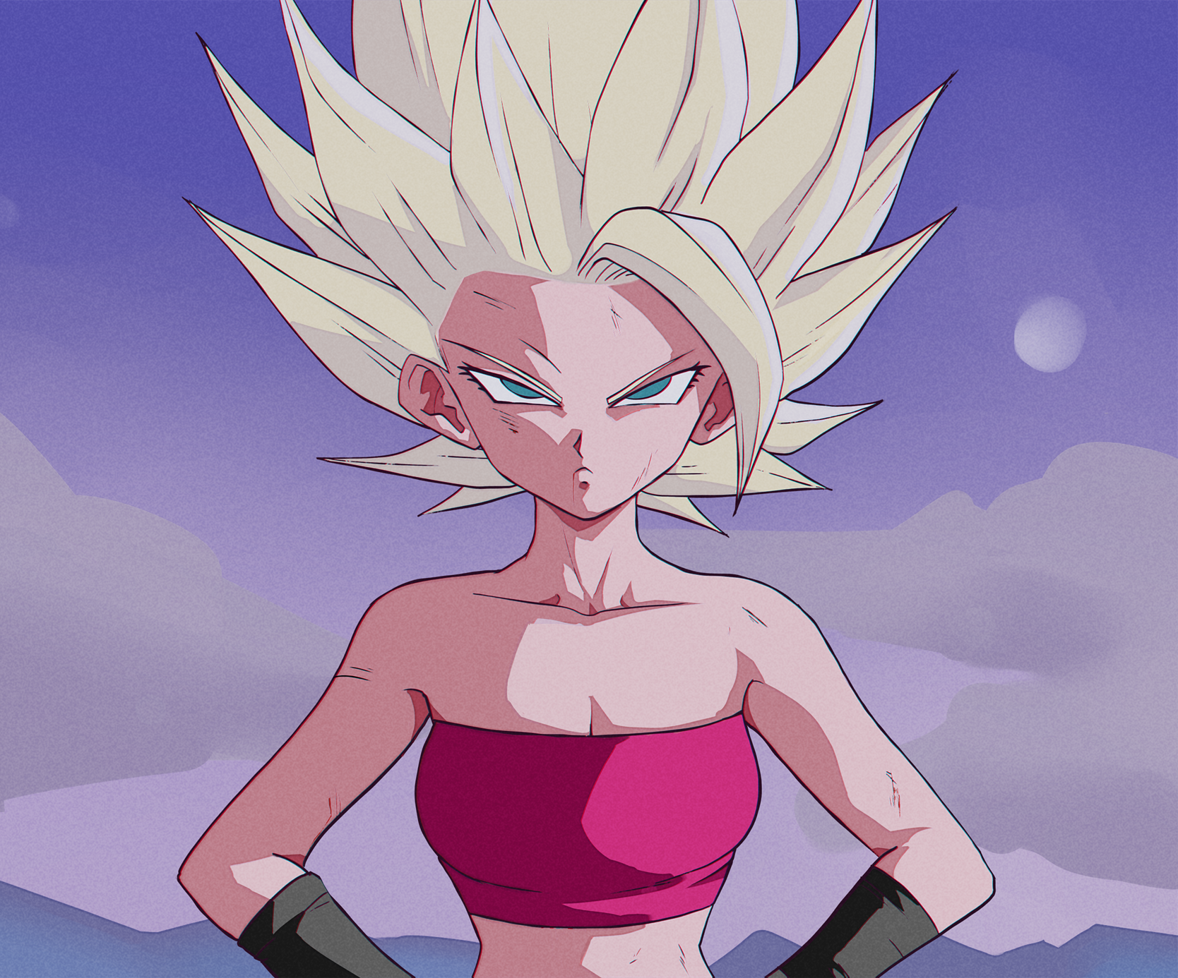Went ahead and drew a Caulifla in the DBZ style. | Scrolller