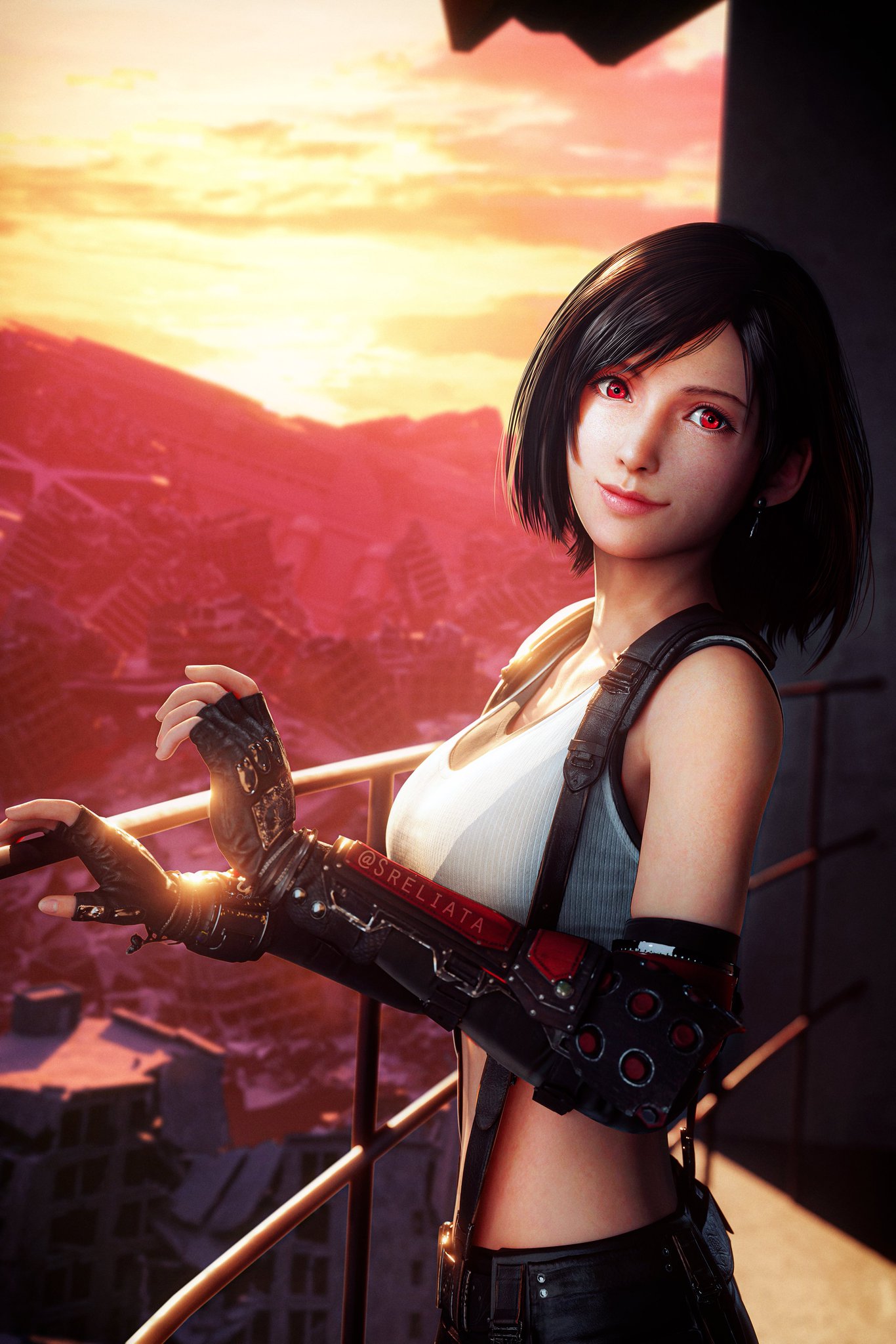 We're not tired of short-haired Tifa yet, right? [art by Sreliata] | Scrolller