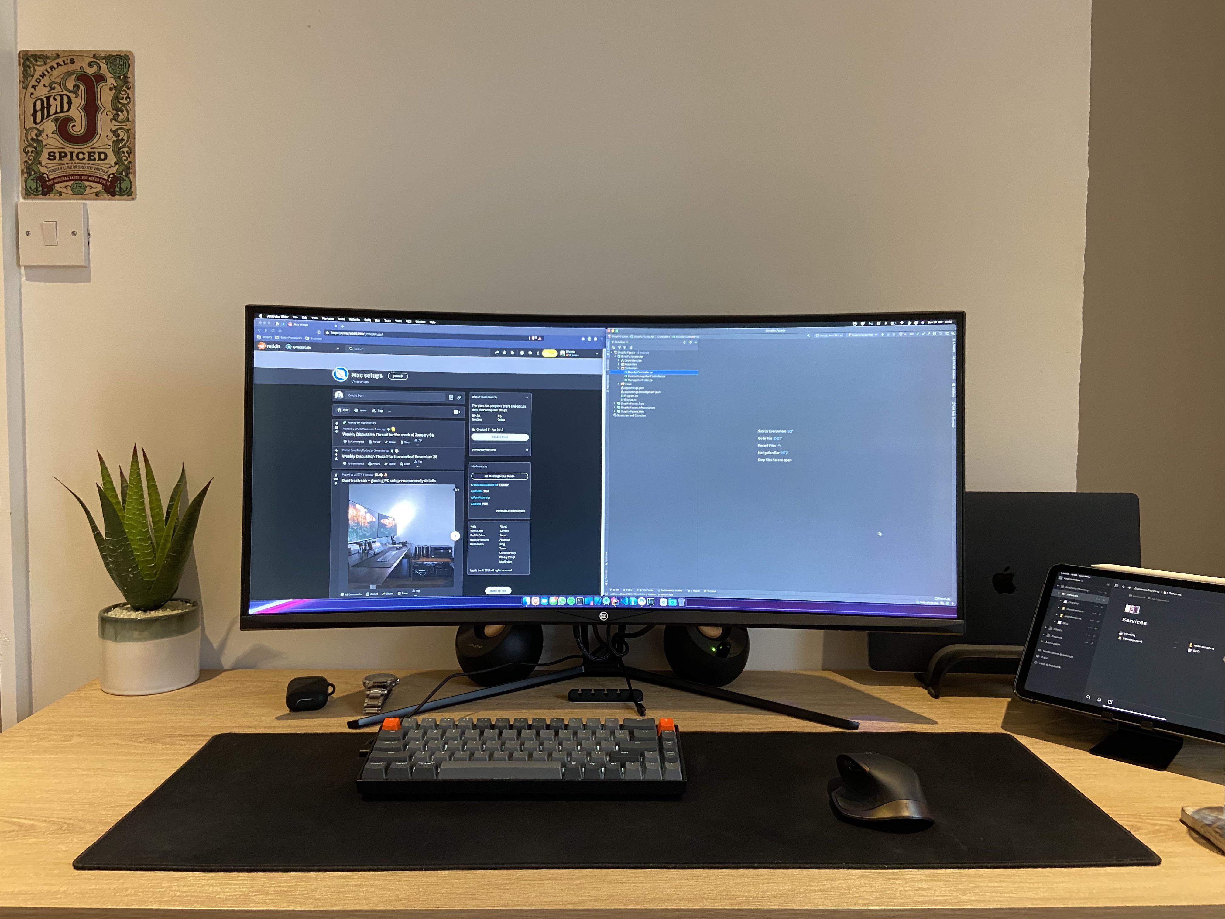 WFH Ultra-wide Setup | Scrolller