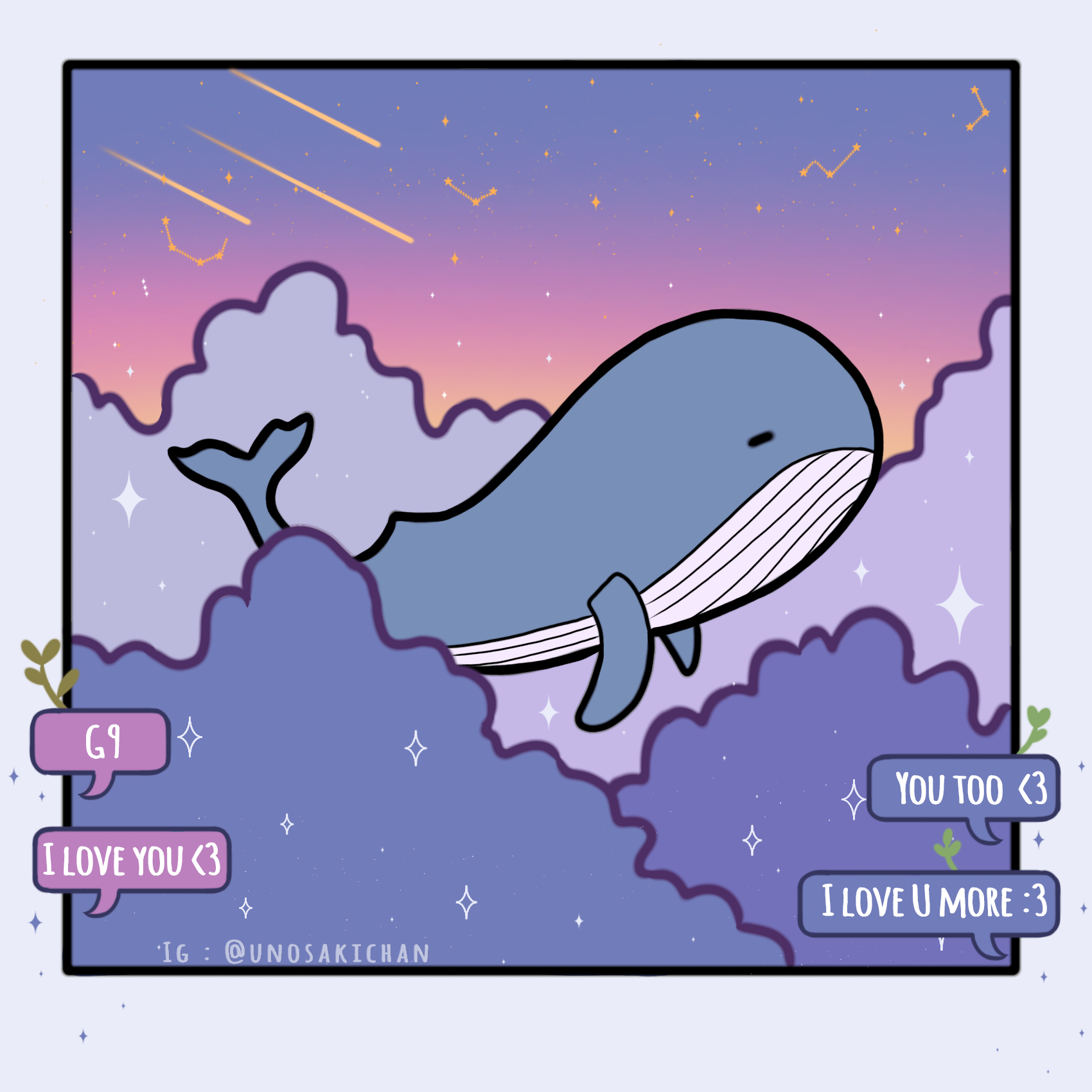 Whale, me, digital, 2020 | Scrolller