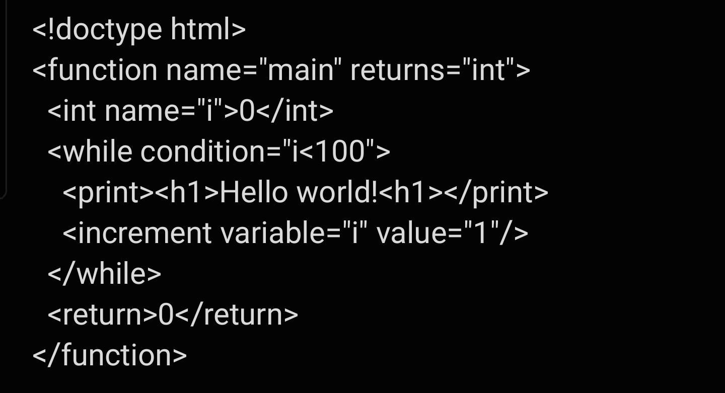 What if HTML actually was a programming language? | Scrolller