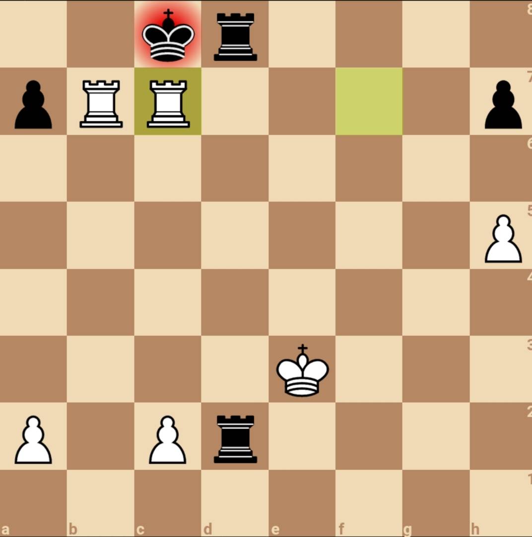 What is this method called when two rooks checkmate the king. I just won two games in a row ...