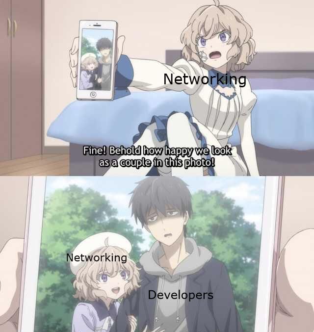 What it feels like to do networking | Scrolller