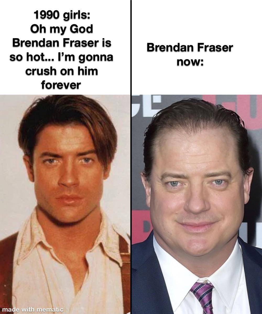 What the hell happened to you Brendan Fraser | Scrolller