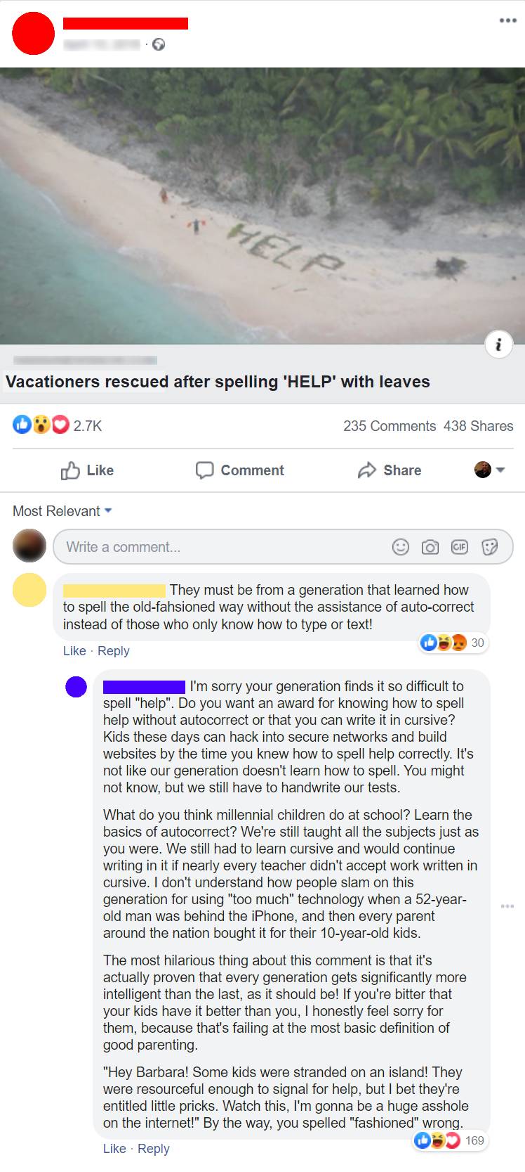 What's the new way to spell help? | Scrolller