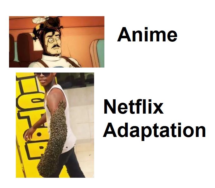 What's This? A Netflix Adaptation? A Large Influx of Bees Should Put a Stop to It! | Scrolller