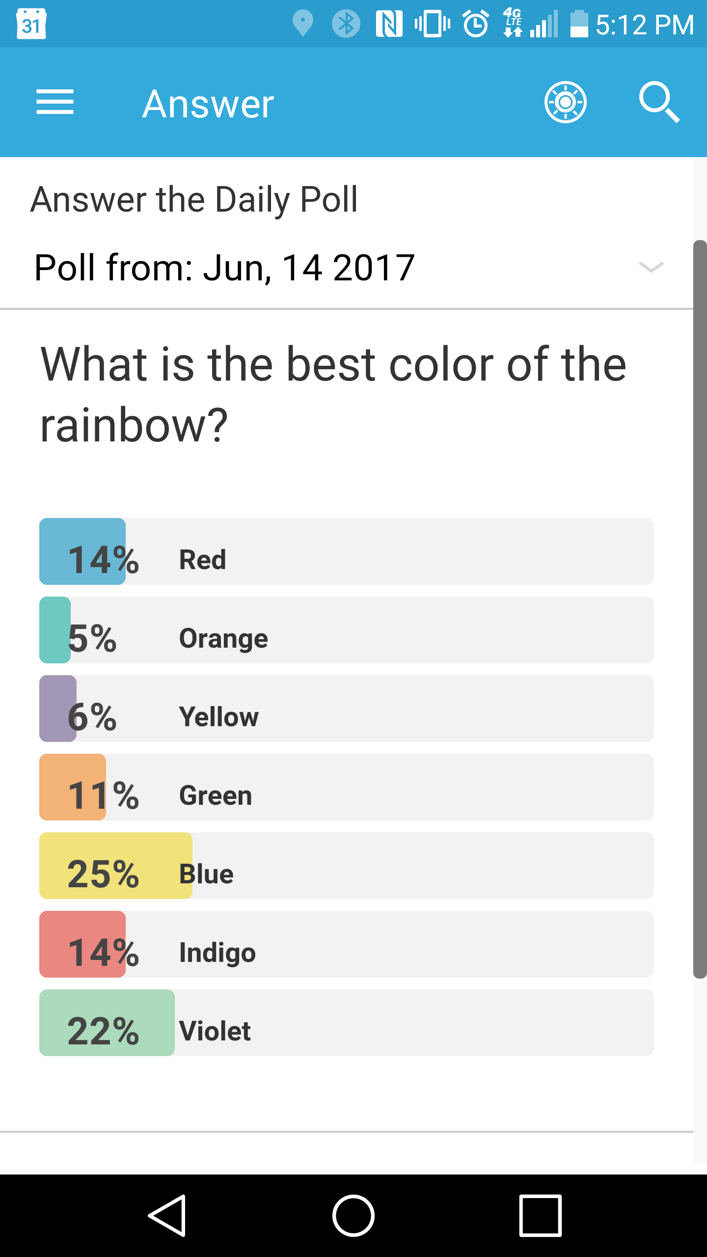What's your favorite color? | Scrolller