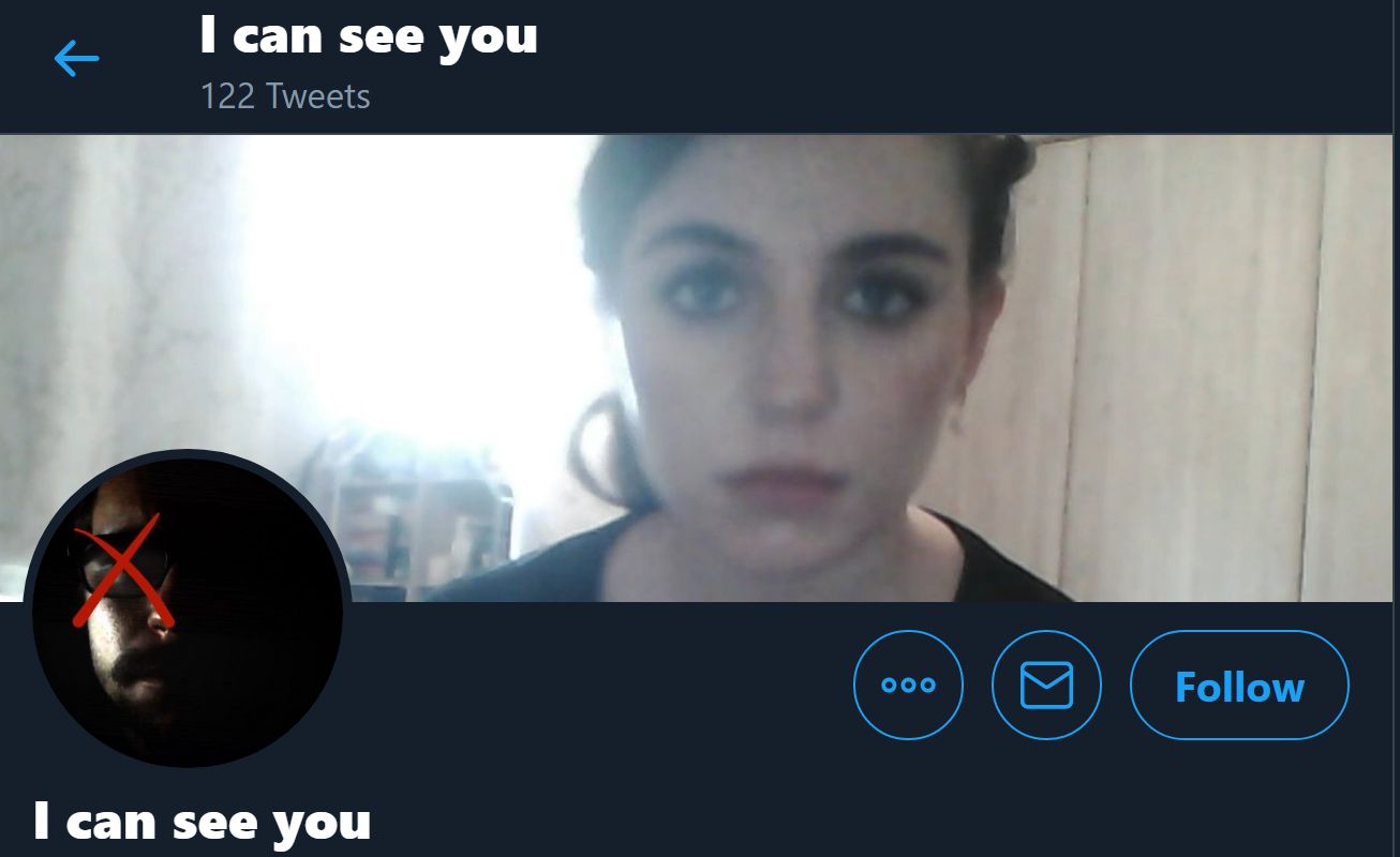 When did this red X appear on Simon's eye? | Scrolller