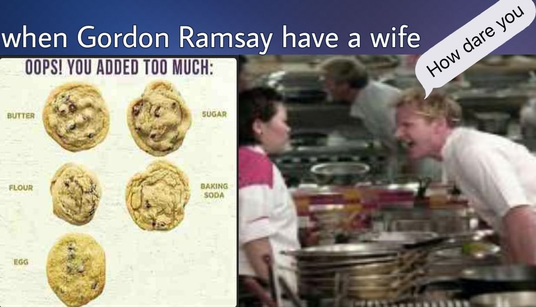When Gordon Ramsay's wife is cooking🤣 | Scrolller