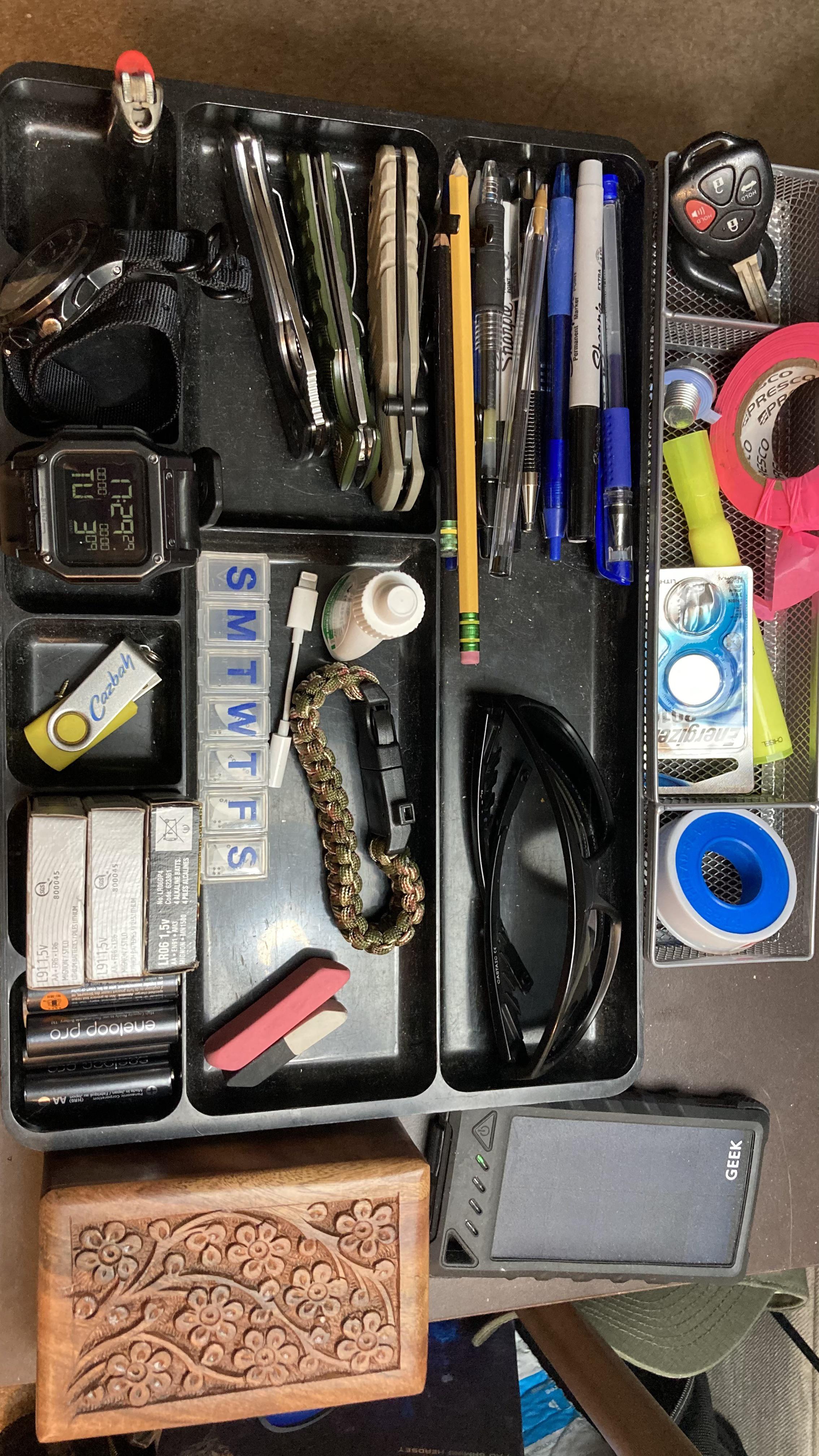 When the edc tray becomes the catch all try... | Scrolller When the edc tray becomes the catch all try... | Scrolller