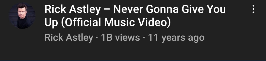 When the rickroll is sus | Scrolller