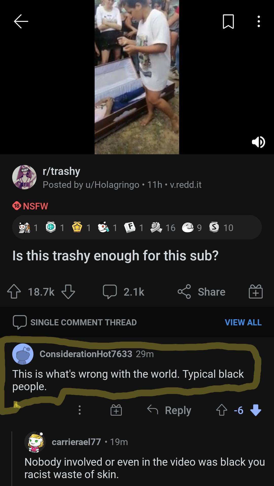 When Trashy goes meta. | Scrolller