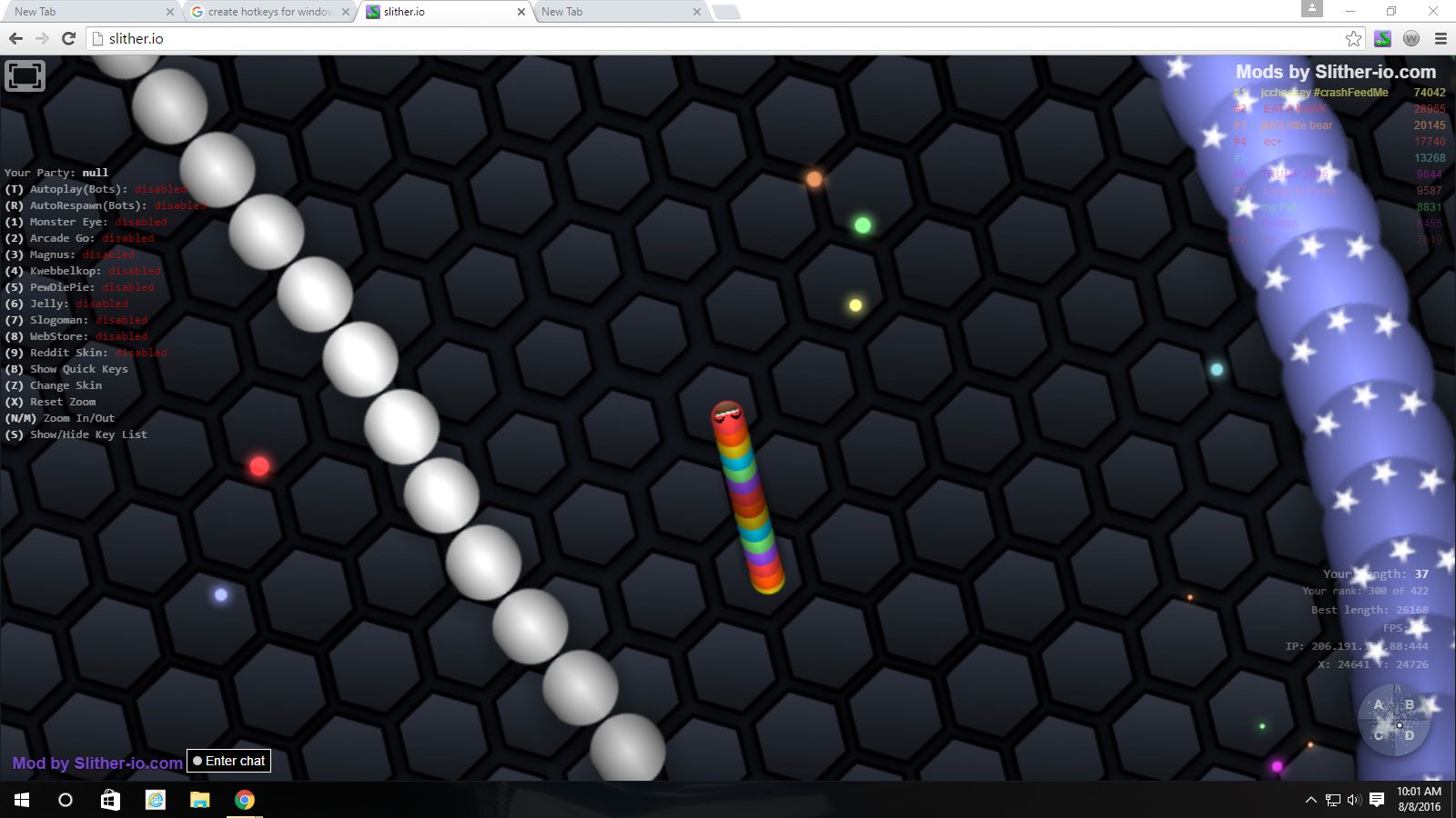 When you want to have fun but spawn in a snake's Circle. | Scrolller