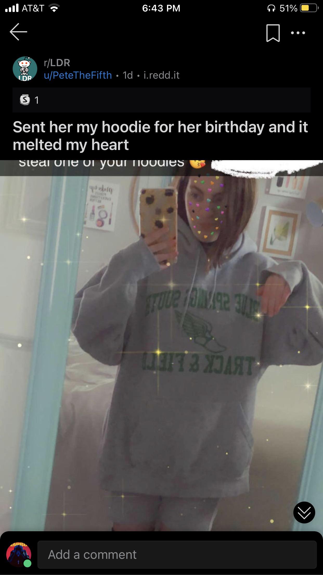 When your cute bf posts about you on reddit